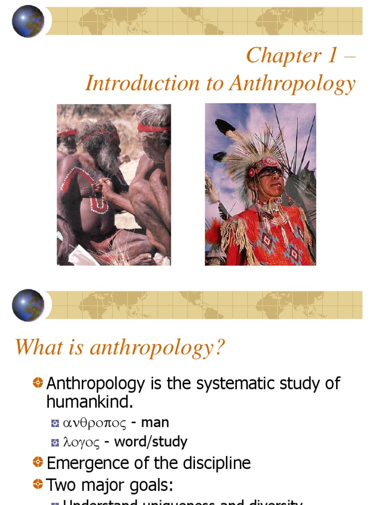 Chapter 1 - Introduction To Anthropology | PDF | Anthropology | Sociology
