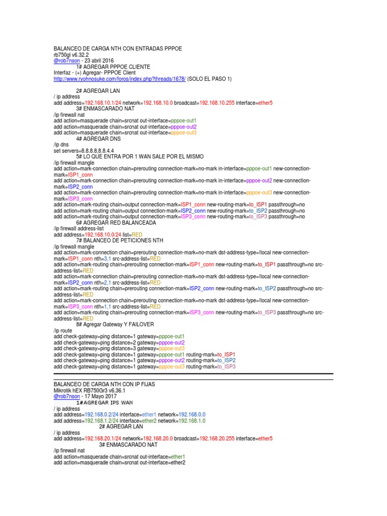 Balanceo de Carga NTH | PDF | Firewall (Computing) | Ip Address