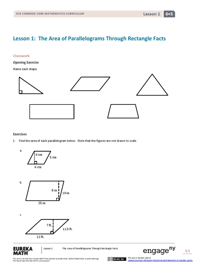 Area and Volume Lesson 1 PDF | PDF | Area | Geometry