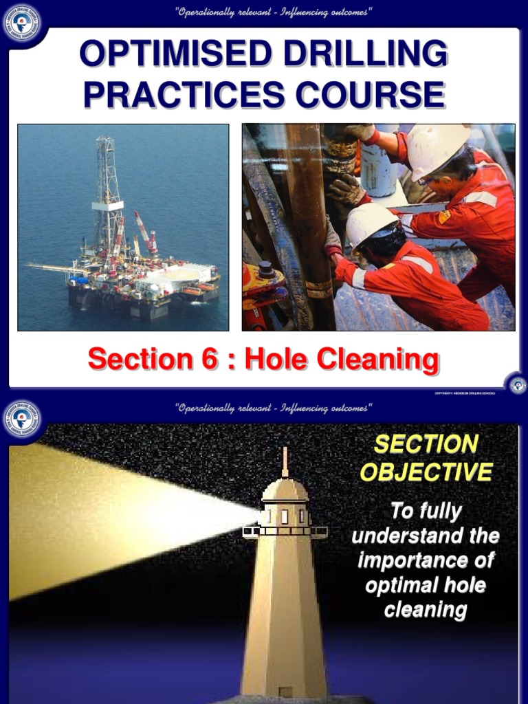Optimal Practices for Hole Cleaning | PDF | Drilling | Flow Measurement