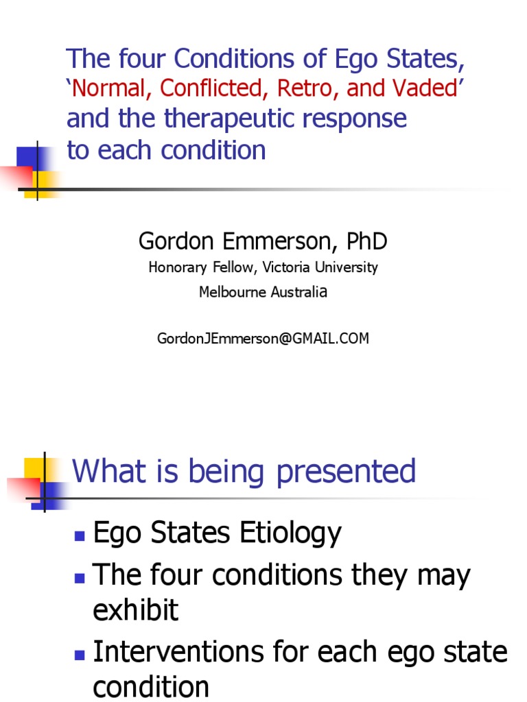 Understanding Ego States: Conditions & Therapy | PDF | Synapse | Neuron