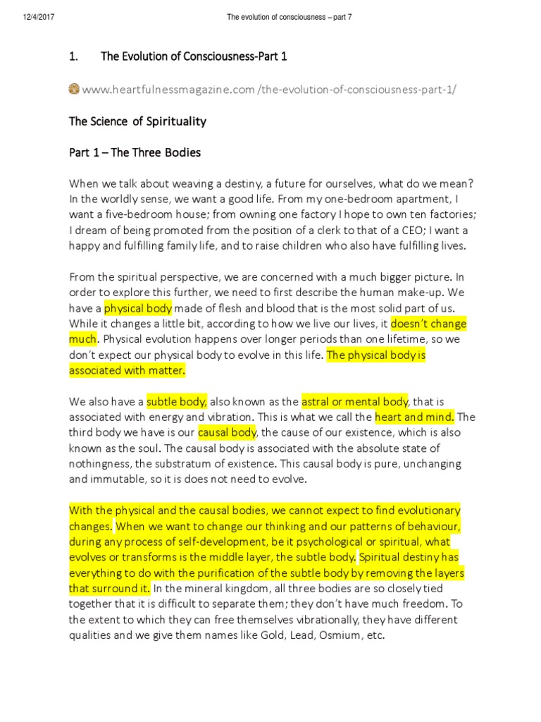 The Evolution of Consciousness | PDF | Yoga | Meditation