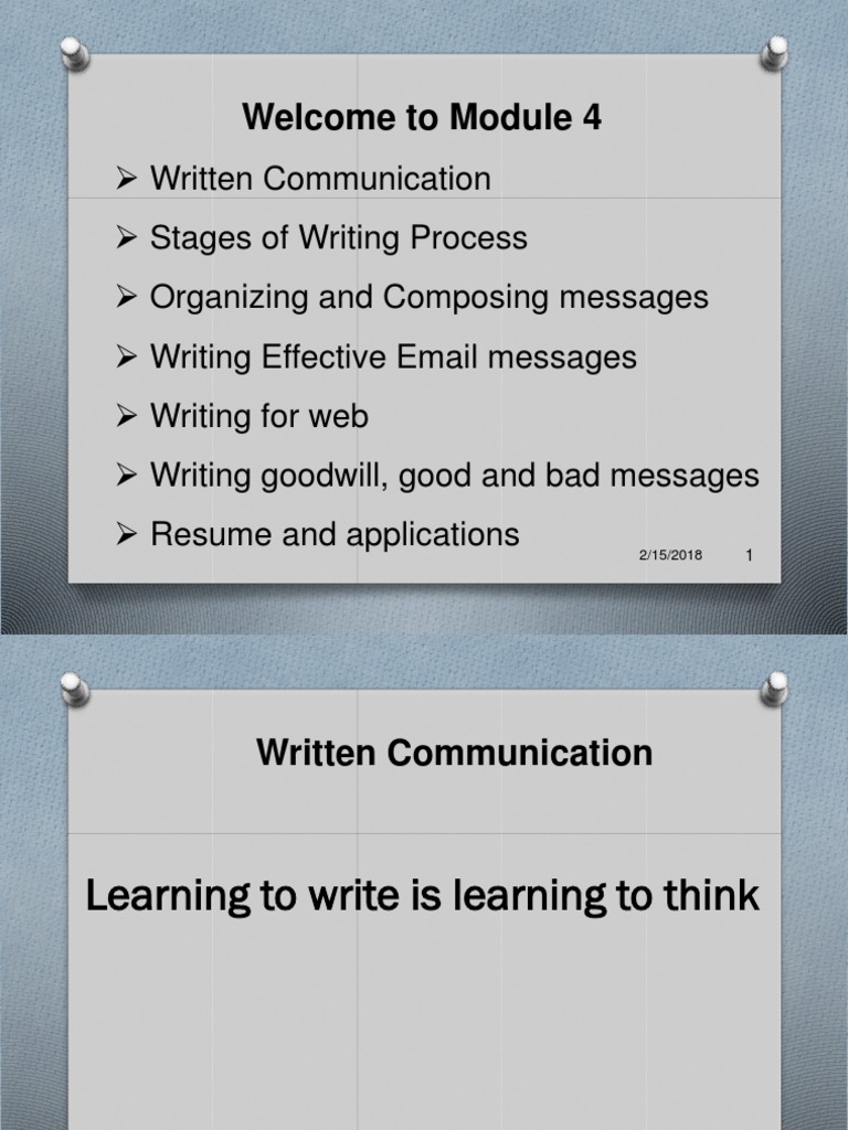 Module 4a | PDF | Résumé | Communication