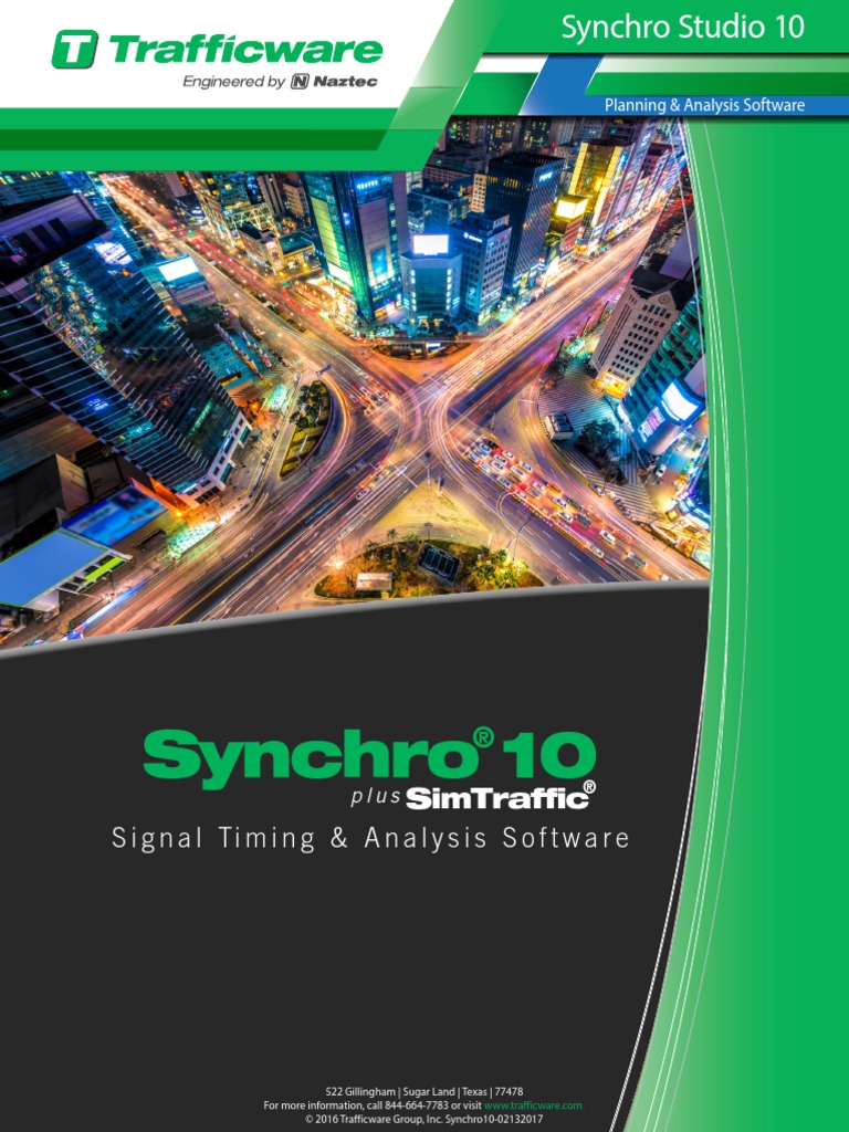 Synchro 10: Signal Timing & Analysis Software | PDF | Traffic | Systems ...