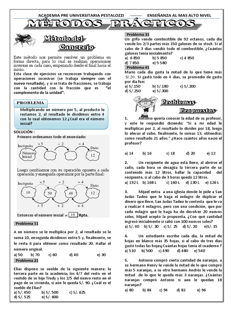 Metodo Del Rectangulo PDF | PDF | Enseñanza de matemática | Science