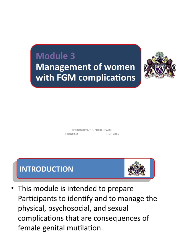 Management of Women With FGM Complications | Download Free PDF | Female ...
