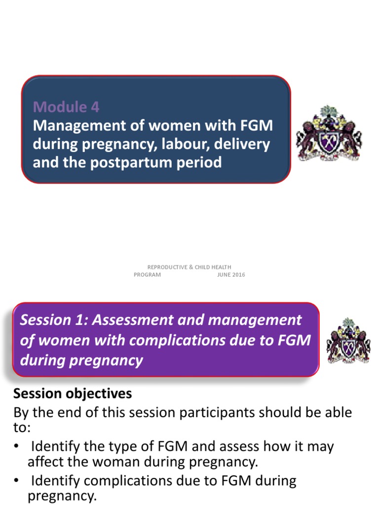 Management of Women With FGM During Pregnancy, Labour, Delivery and The ...