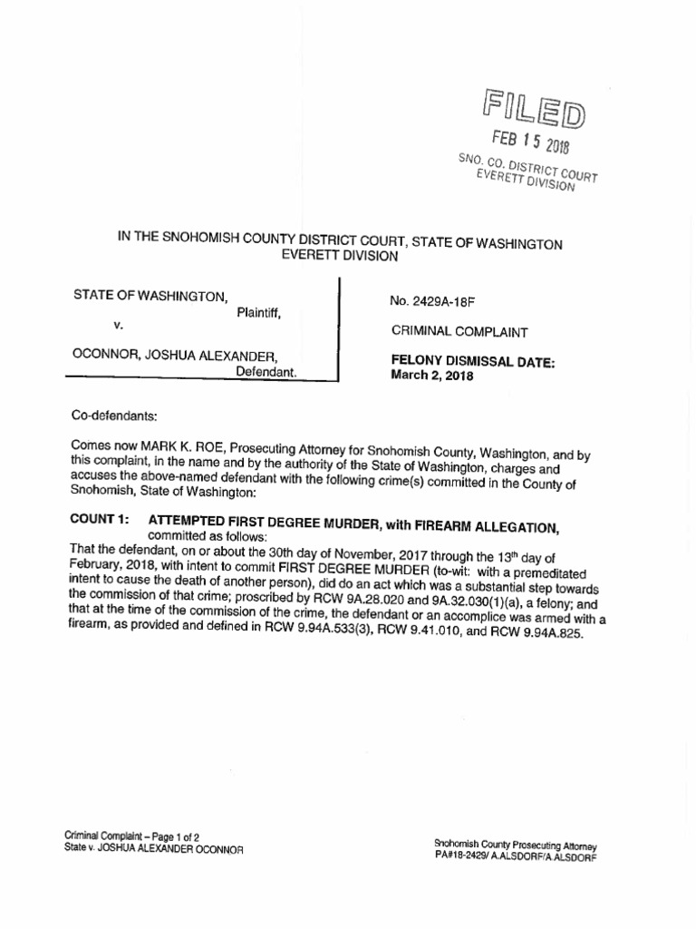 Connor Charging Document | PDF