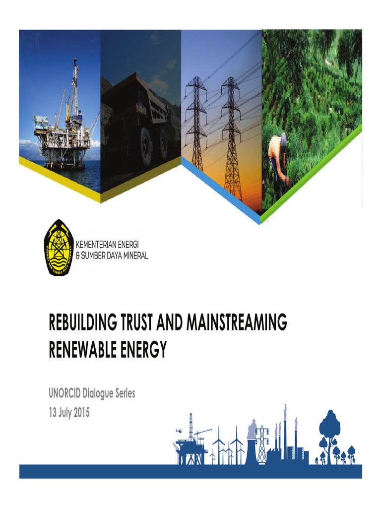 Rebuilding Trust and Mainstreaming Renewable Energy | PDF | Renewable ...