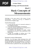 Chapter 1 - Basic Principles of Metrology | PDF | Accuracy And Precision | Observational Error