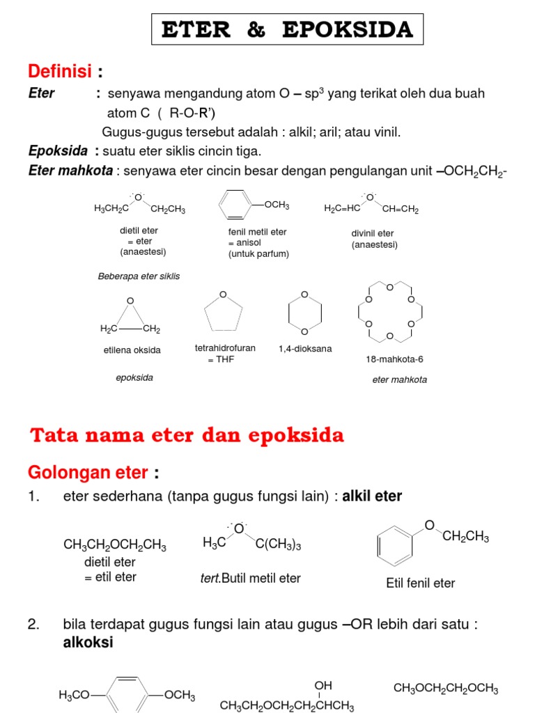 11-Eter & Epoksida Ho PDF | PDF