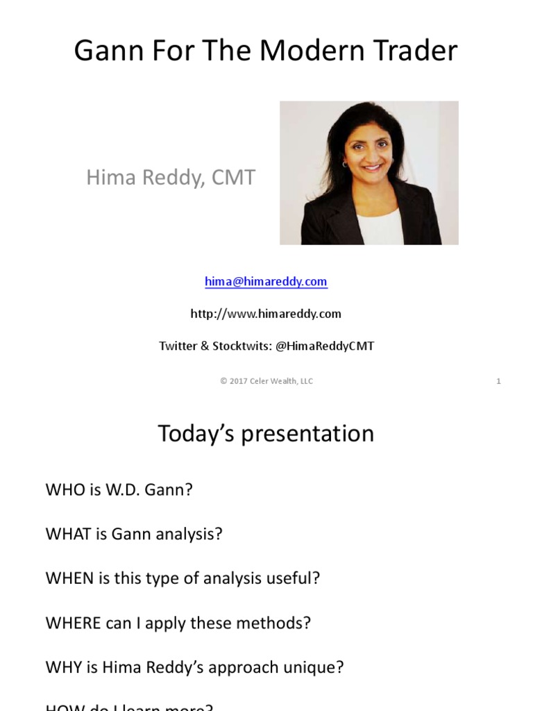 Gann For The Modern Trader: Hima Reddy, CMT | Download Free PDF ...