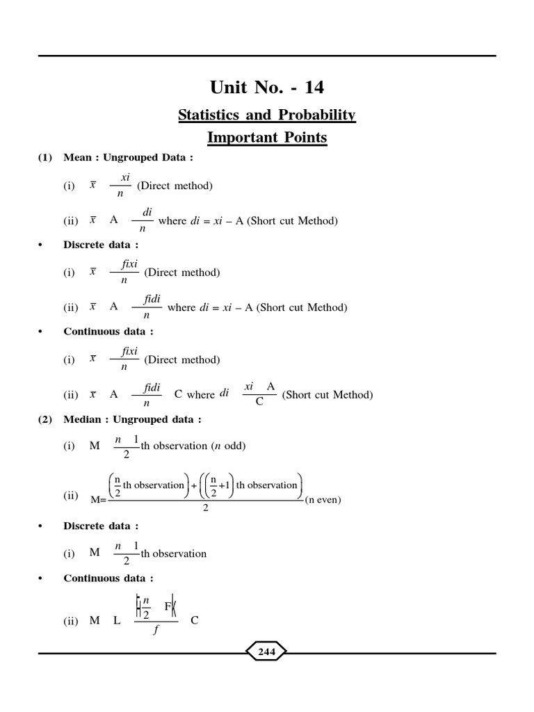 14.statistics and Porbability Password Removed | PDF | Weighted ...