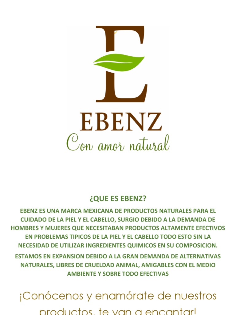 Descubre los productos naturales de Ebenz para el cuidado del cabello y ...