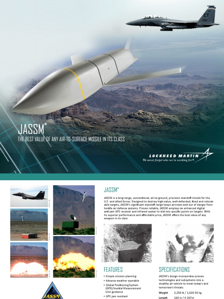Jassm: The Best Value of Any Air-To-Surface Missile in Its Class | PDF ...