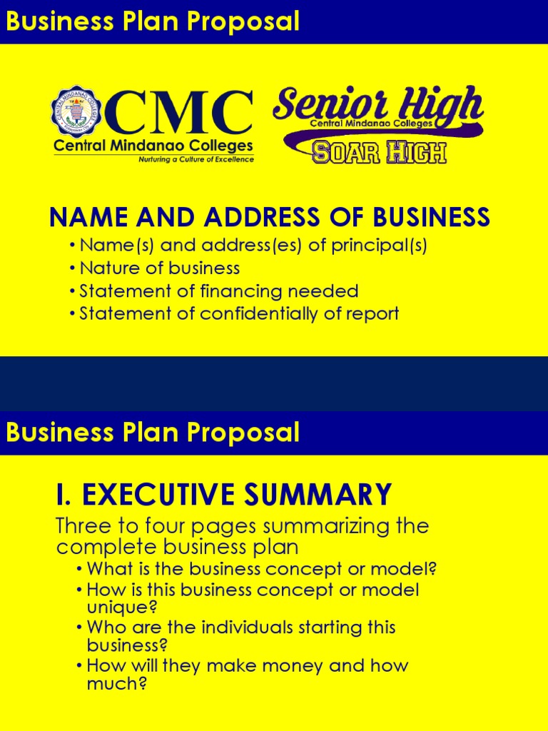 Businessplan Proposal Template | PDF