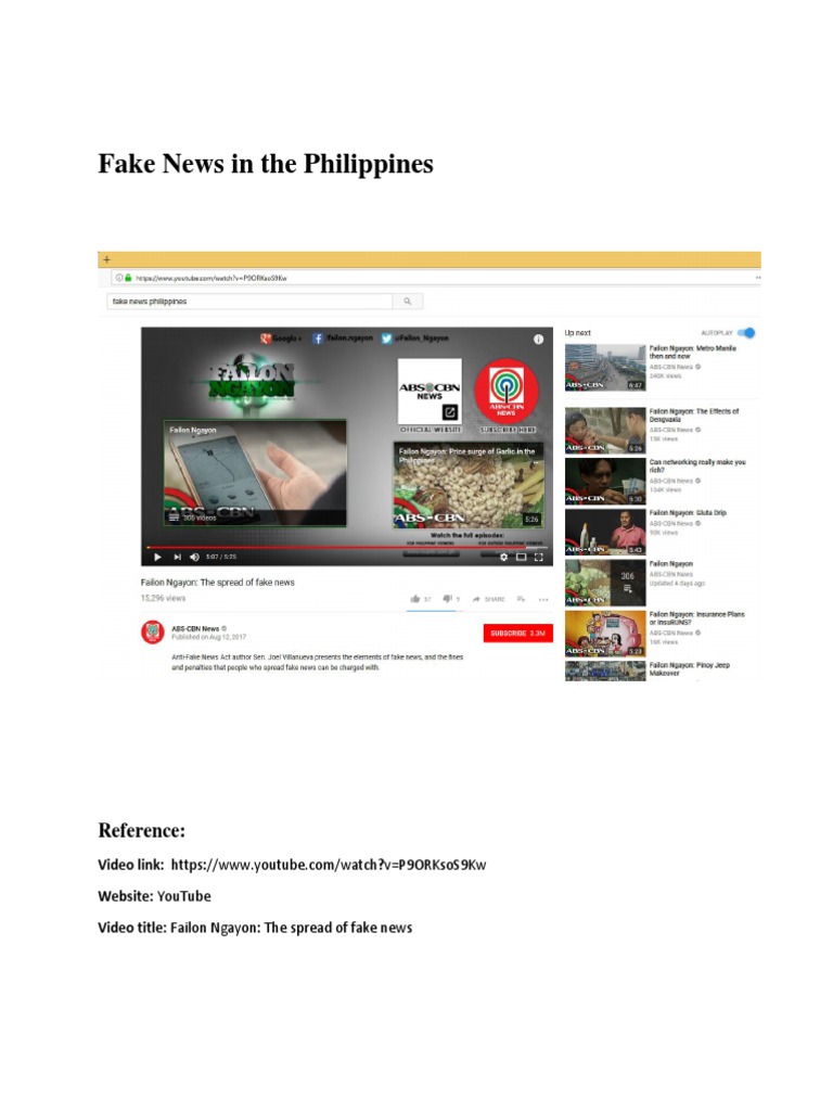 Fake News in The Philippines | PDF