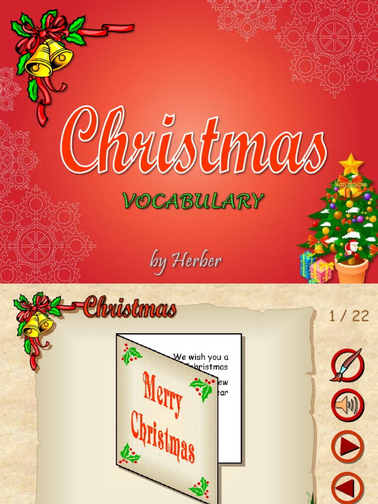 Christmas Vocabulary Flashcards Fun Activities Games Games | PDF