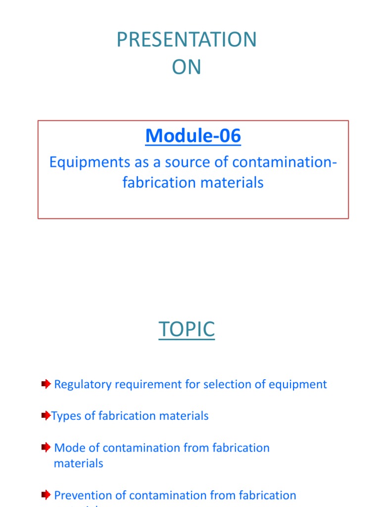 Equipment Contamination in Fabrication | PDF | Business | Computers