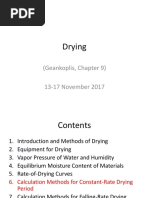 Drying Rate and Moisture Content Calculations | PDF | Humidity ...