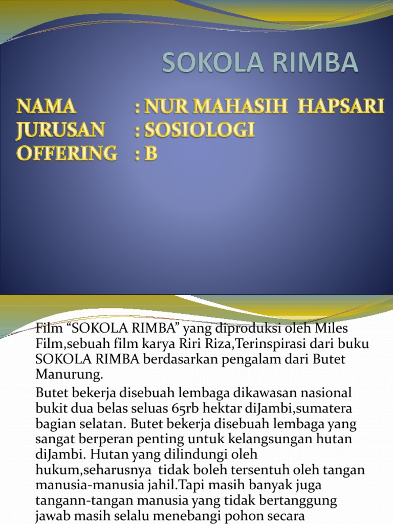 Sokola Rimba | PDF