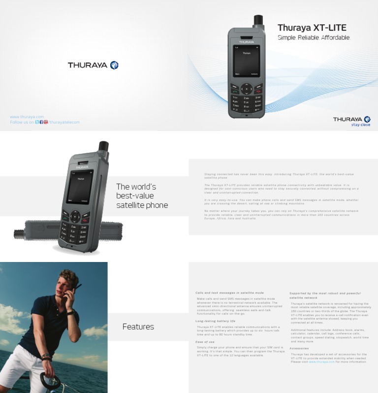 Thuraya XT Lite Brochure | PDF | Electronics | Telecommunications