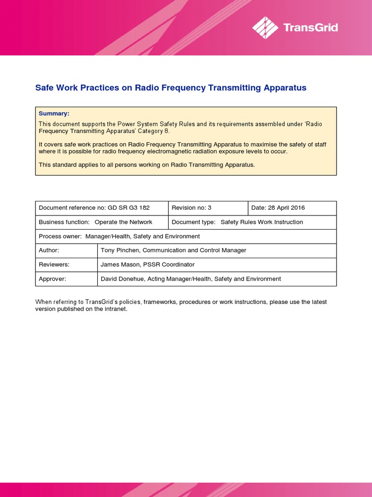 SWP Radio Frequency Transmitting Apparatus | PDF | Radio Frequency ...