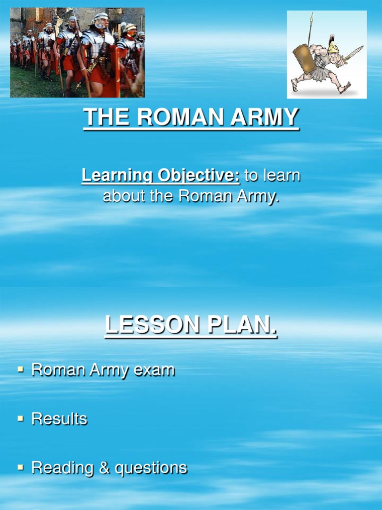 Roman Lesson4 Roman Army | PDF
