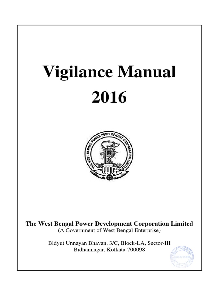 Vigilance Manual-1 - 18112016 | PDF | Integrity | Corruption