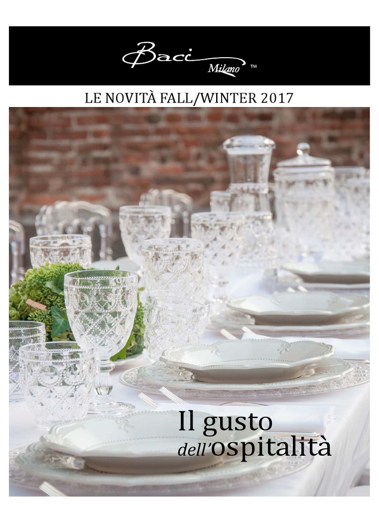 Bacci Catlogo FW17 | PDF | Champagne | Desserts