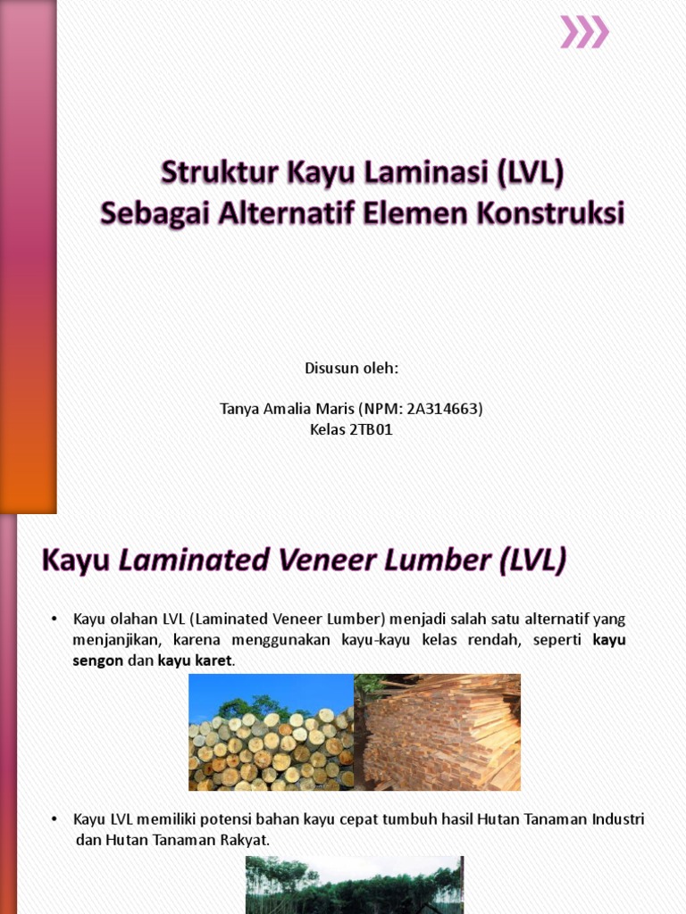 Kayu LVL: Alternatif Konstruksi | PDF