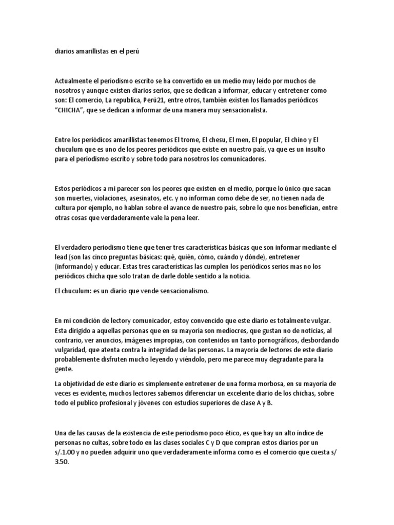 Crítica al Periódico Chuculún | PDF | Publicación | Periodismo