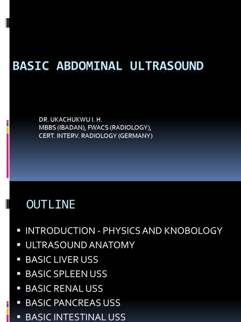 Abdominal Ultrasound Basics | PDF | Medical Ultrasound | Liver