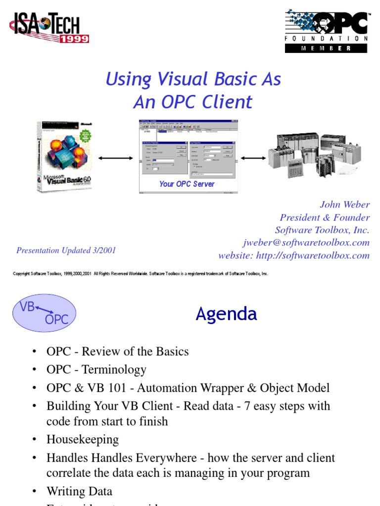 Using Visual Basicwith OPC | Download Free PDF | Component Object Model | Computing