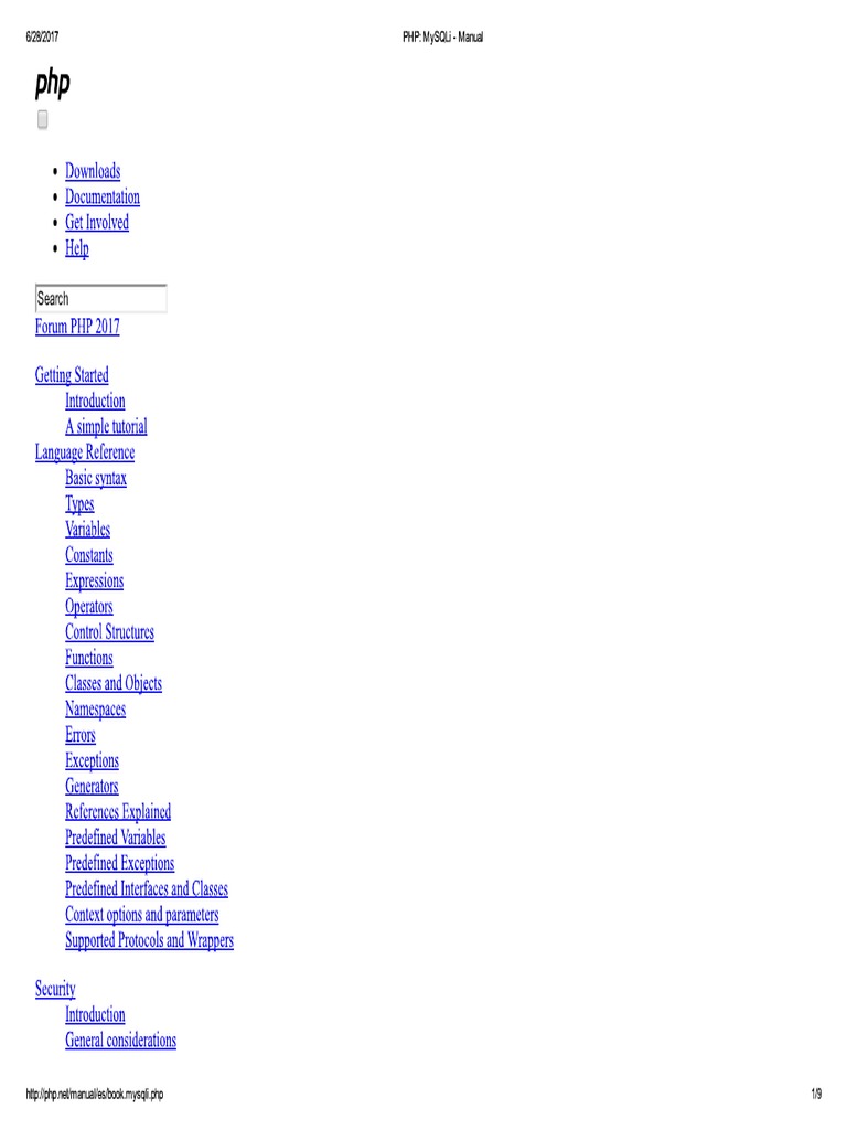 PHP - MySQLi - Manual PDF | PDF