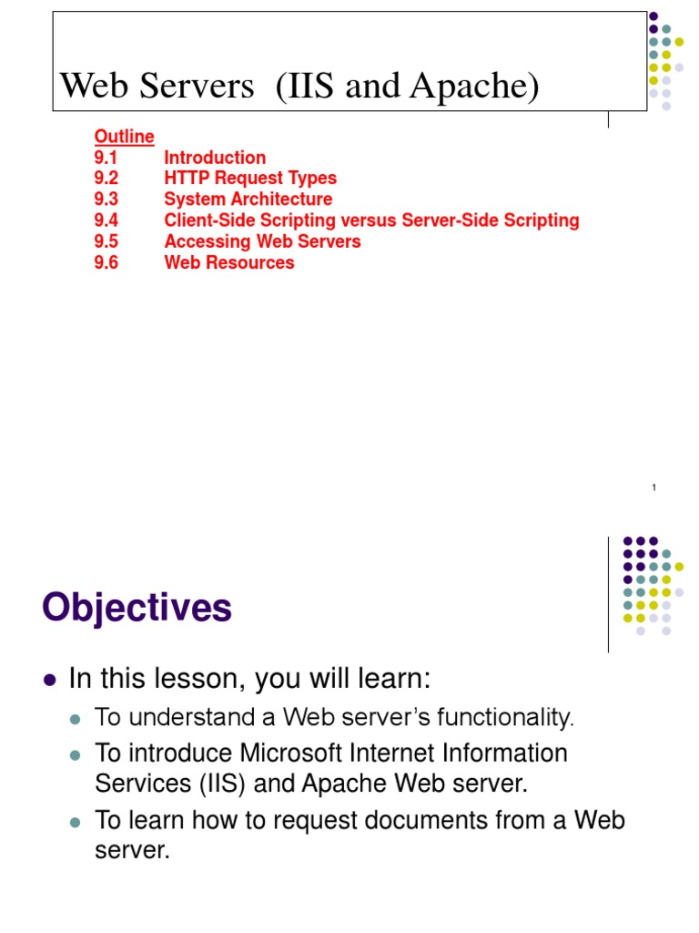 Web Servers (IIS and Apache) | PDF | Web Server | Internet & Web