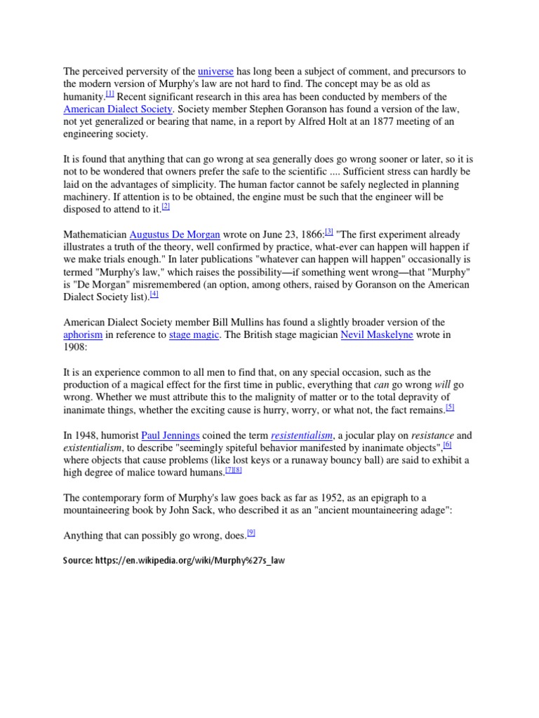 Universe: Existentialism, To Describe "Seemingly Spiteful Behavior ...