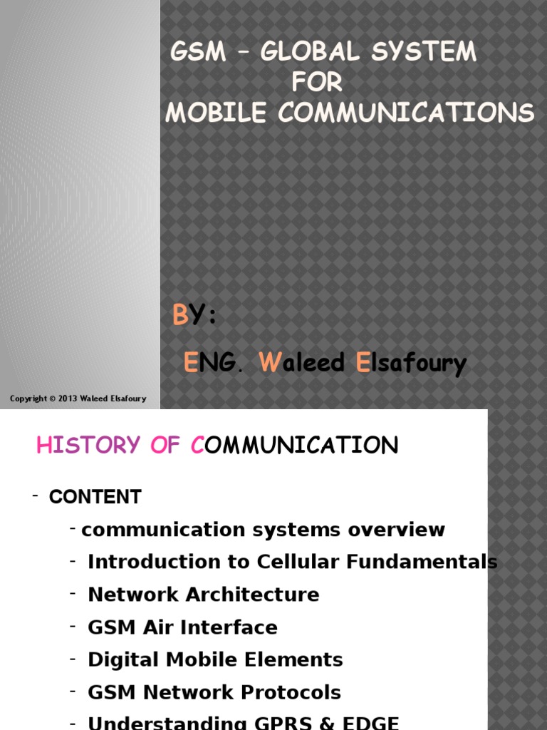 CH1-GSM - Global System For Mobile Communication | PDF ...