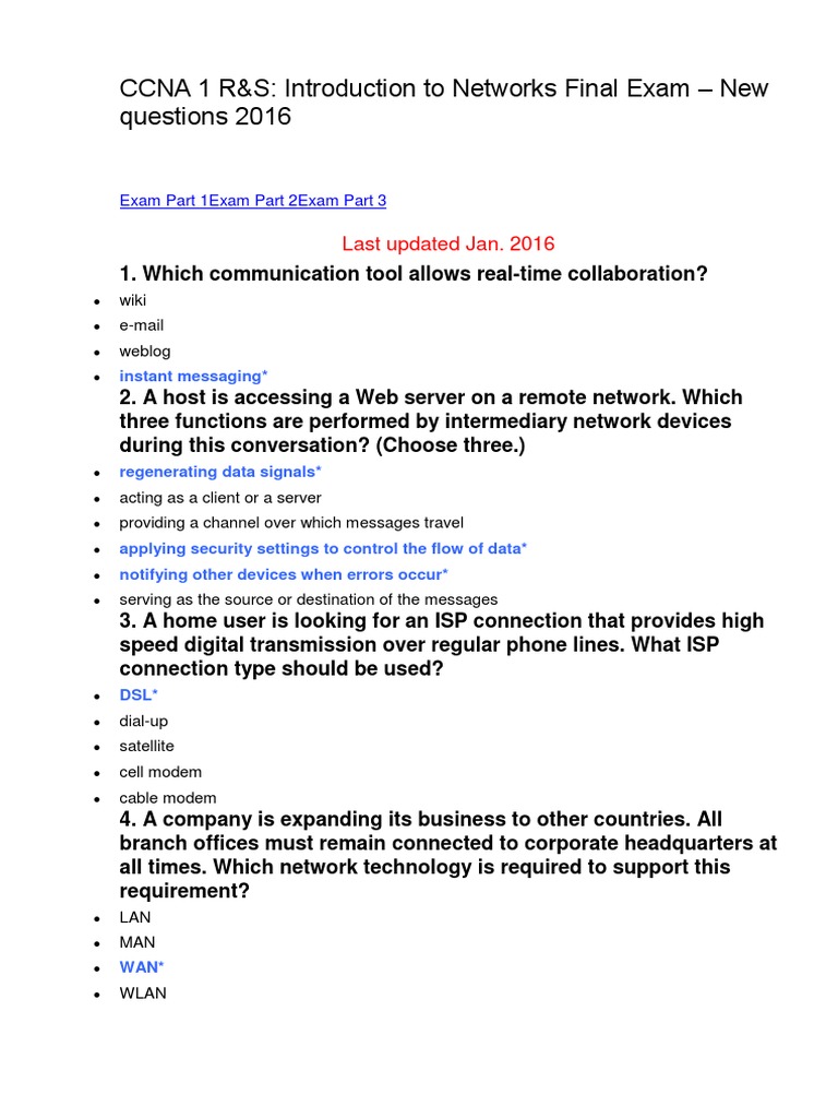 CCNA | PDF | Internet Protocols | Computer Network