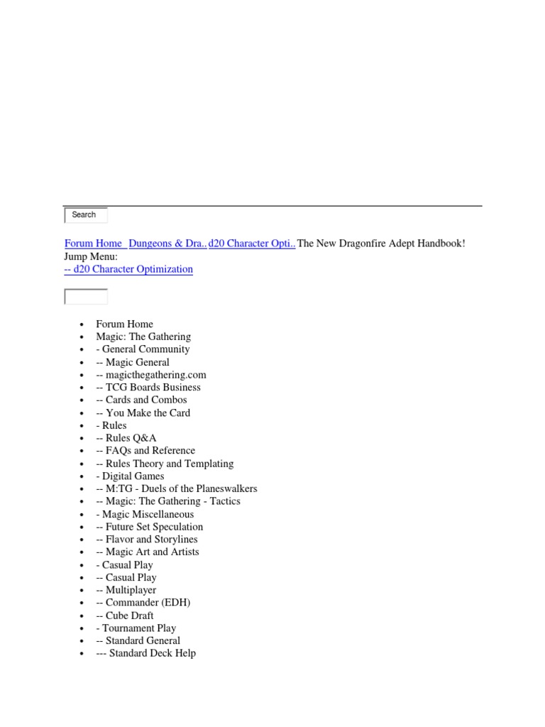 Dragonfire Adept Handbook | PDF | Dungeons & Dragons | World Of Eberron