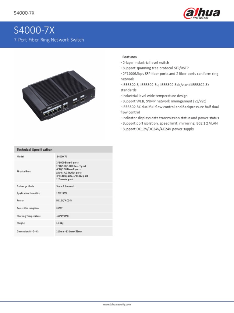 S4000-7X Datasheet 20161027 | PDF