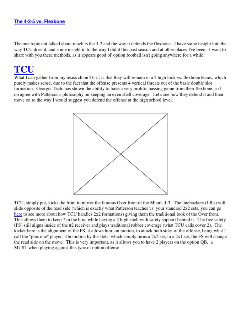 An Analysis of Defending the Flexbone Offense from an 8-Man Front ...
