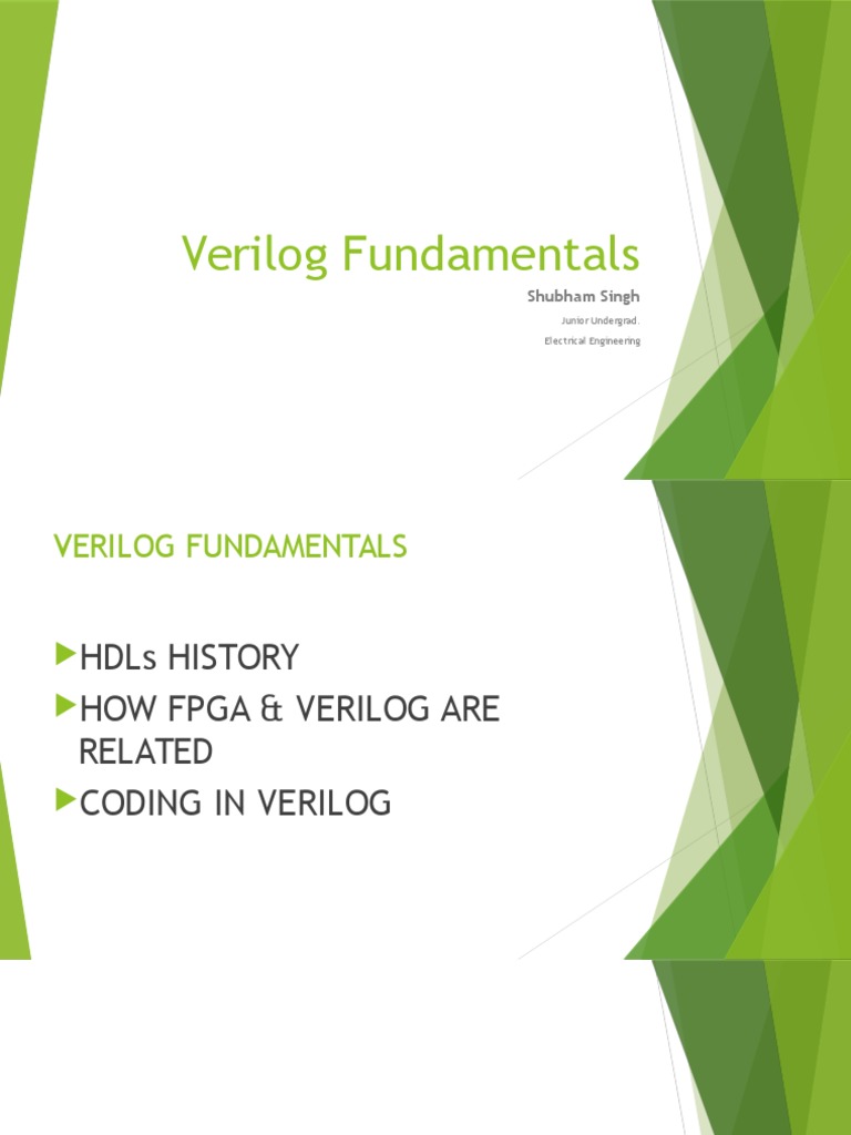 Verilog Fundamentals Pdf Hardware Description Language Field Programmable Gate Array