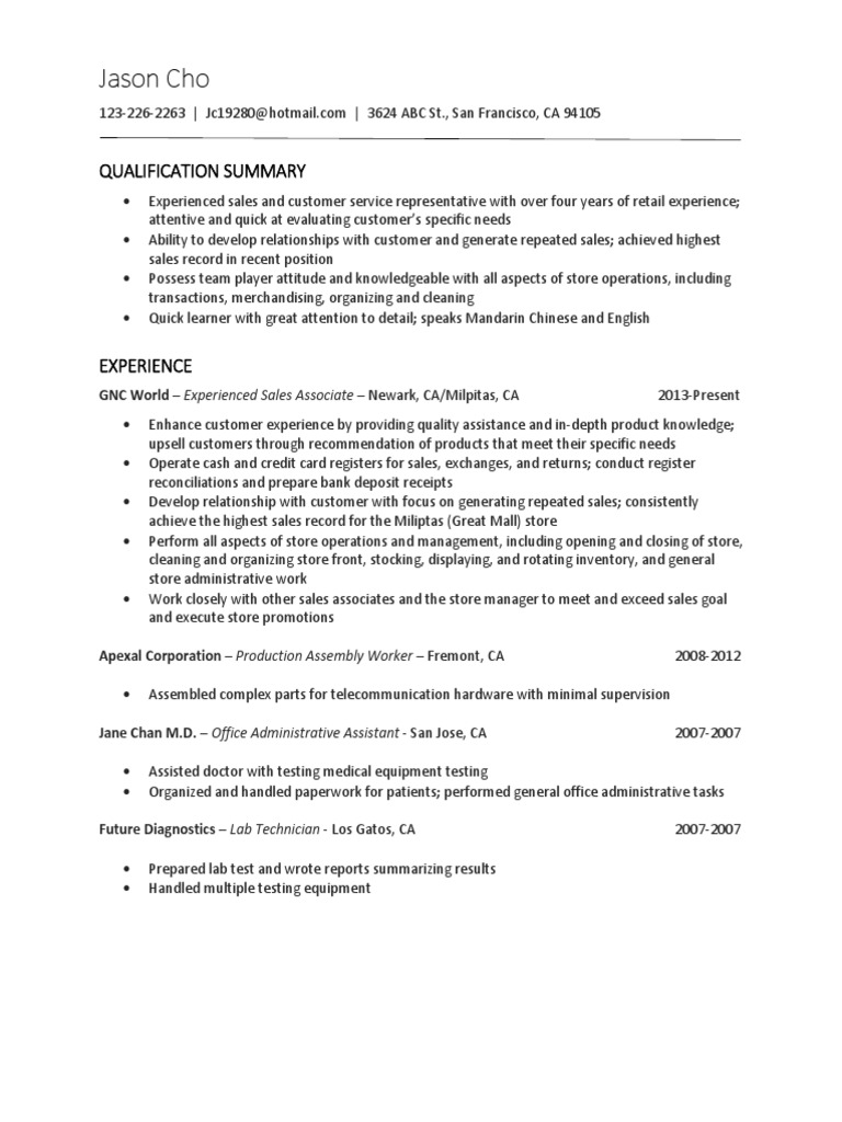 Sample Resume | PDF