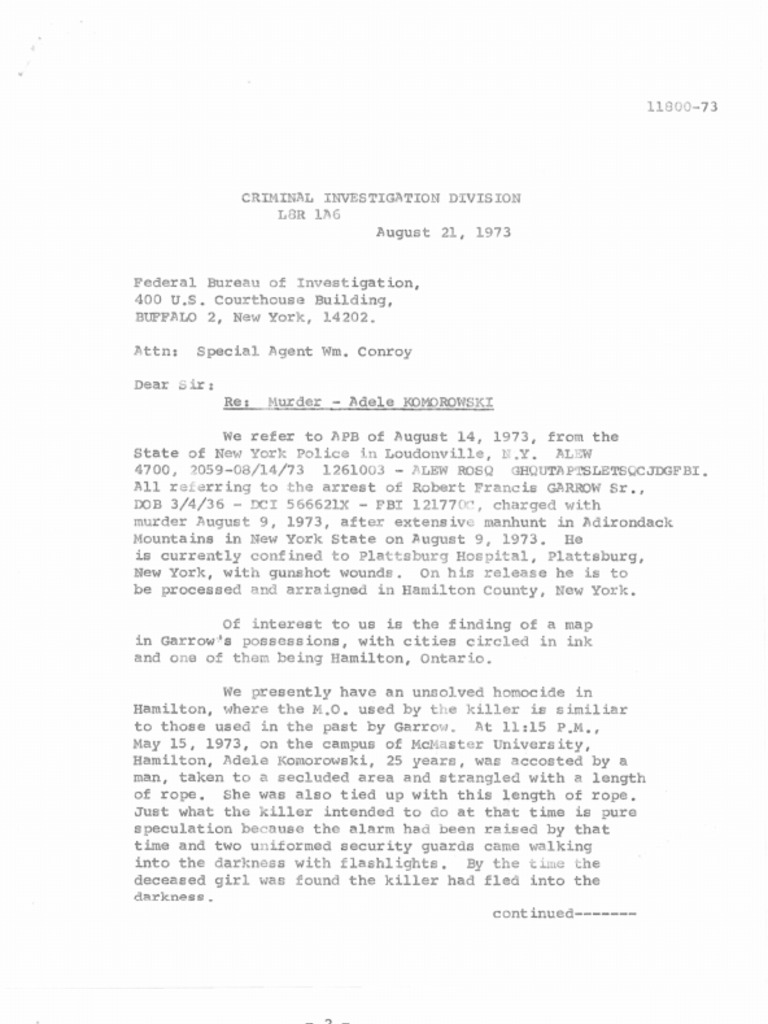 Robert Garrow Background | PDF