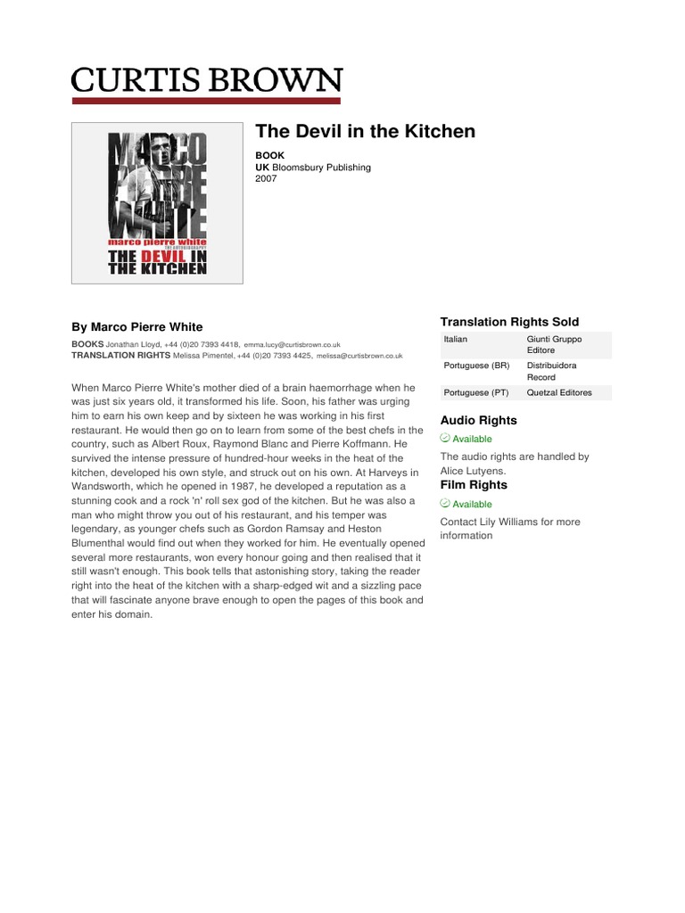 The Devil in The Kitchen PDF | PDF | Restaurants | Gastronomy