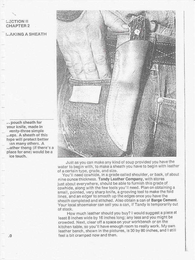 Knife Sheath PDF | PDF | Knife | Drill