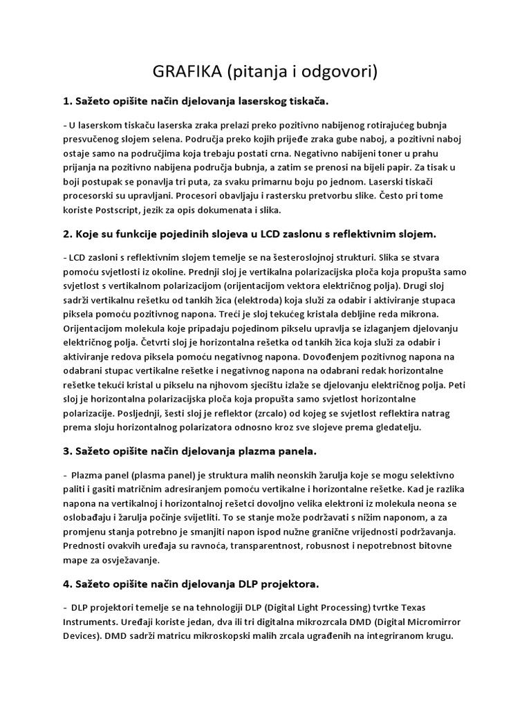 Igip-Fesb Pitanja Za 2.kolokvij | PDF