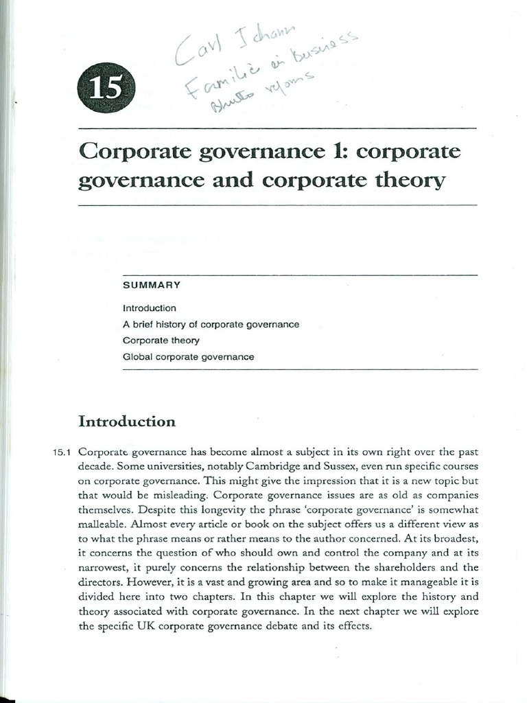 Alan Dignam - John Lowry Corporate Governance and Corporate Theory | PDF
