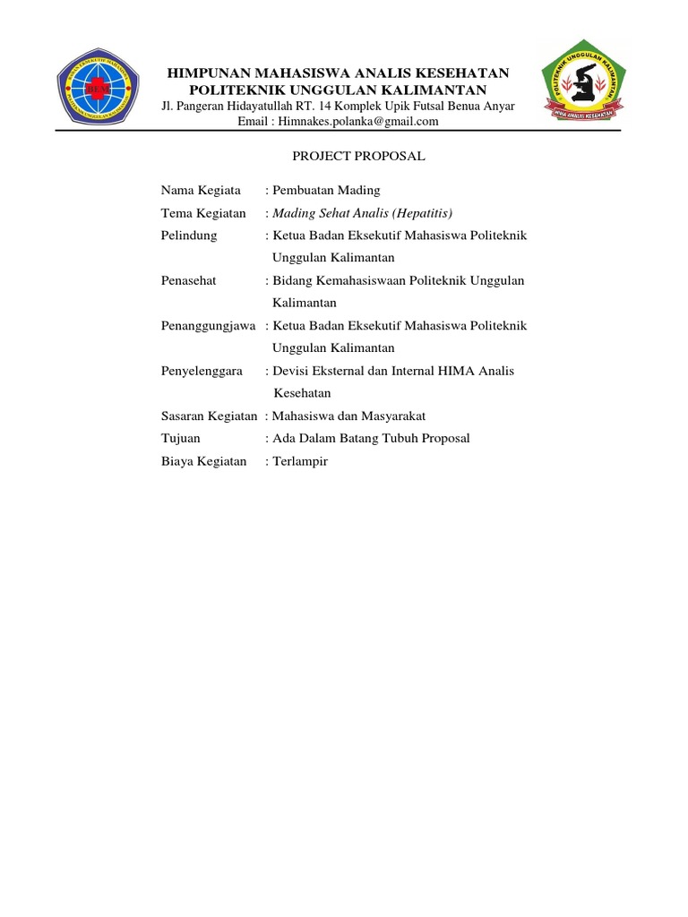 Proposal Mading FIx | PDF